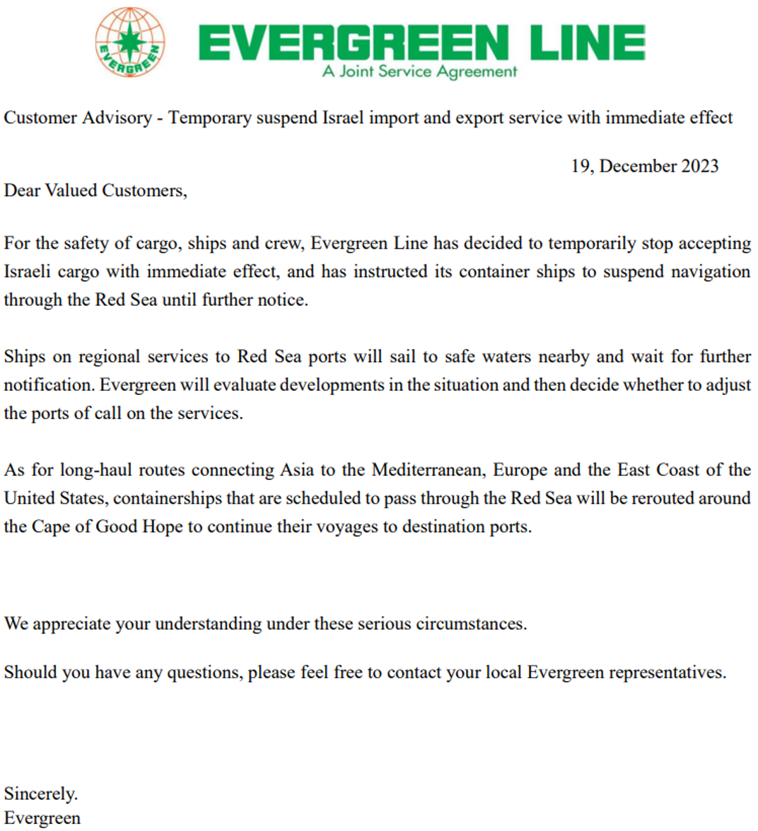 The BOC Blast 485 12-19-2023 Ocean Carrier Diversions: Suez & Panama ...